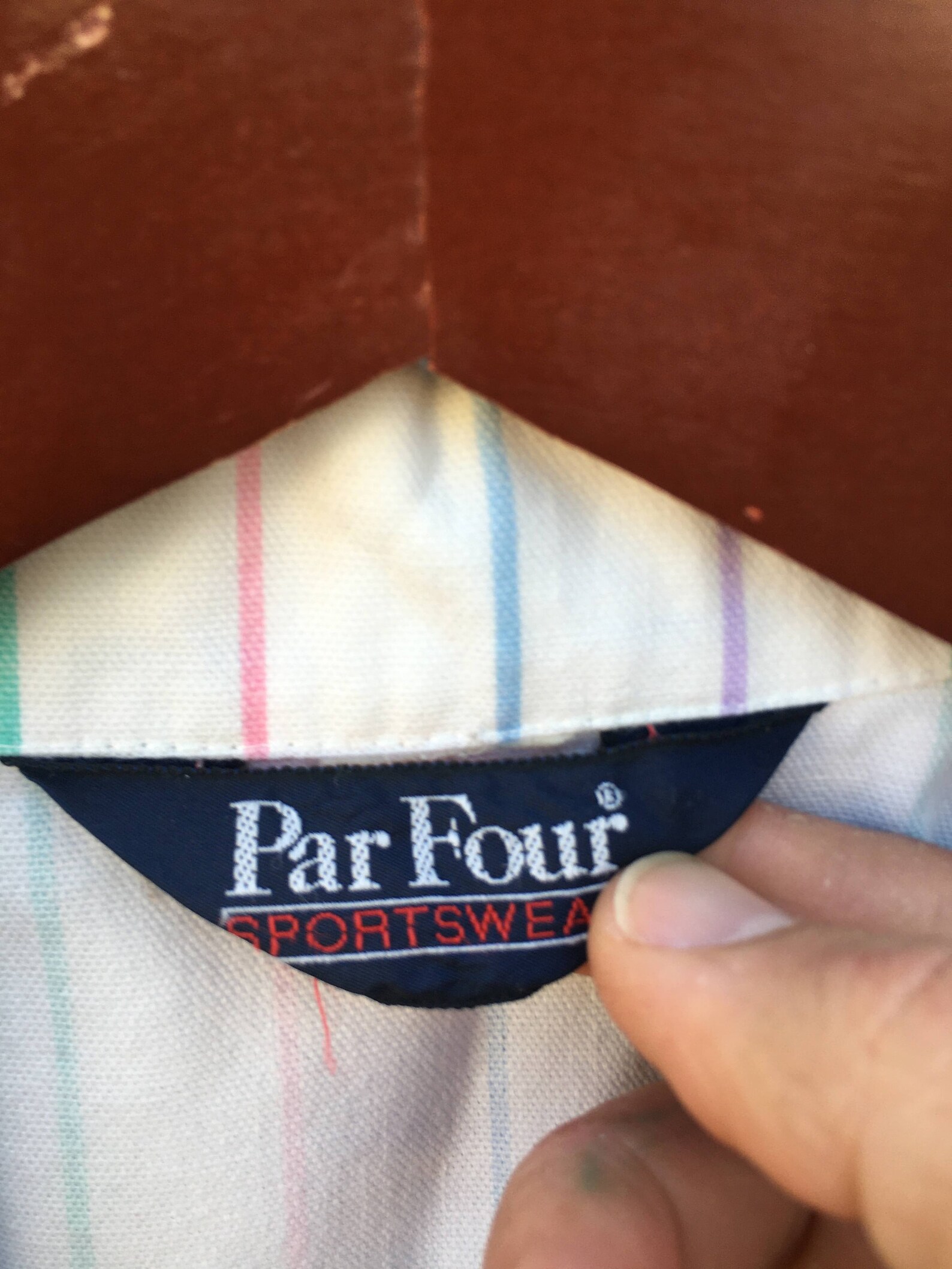 Vintage 80's Par Four Sportswear White With Colored - Etsy