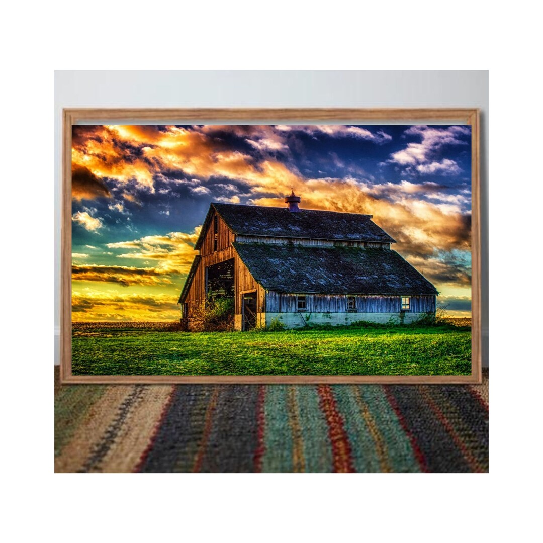 Home Printable Wall Art Barn Wall Art Farmhouse Wall Art Download Rustic Country Barn Wall