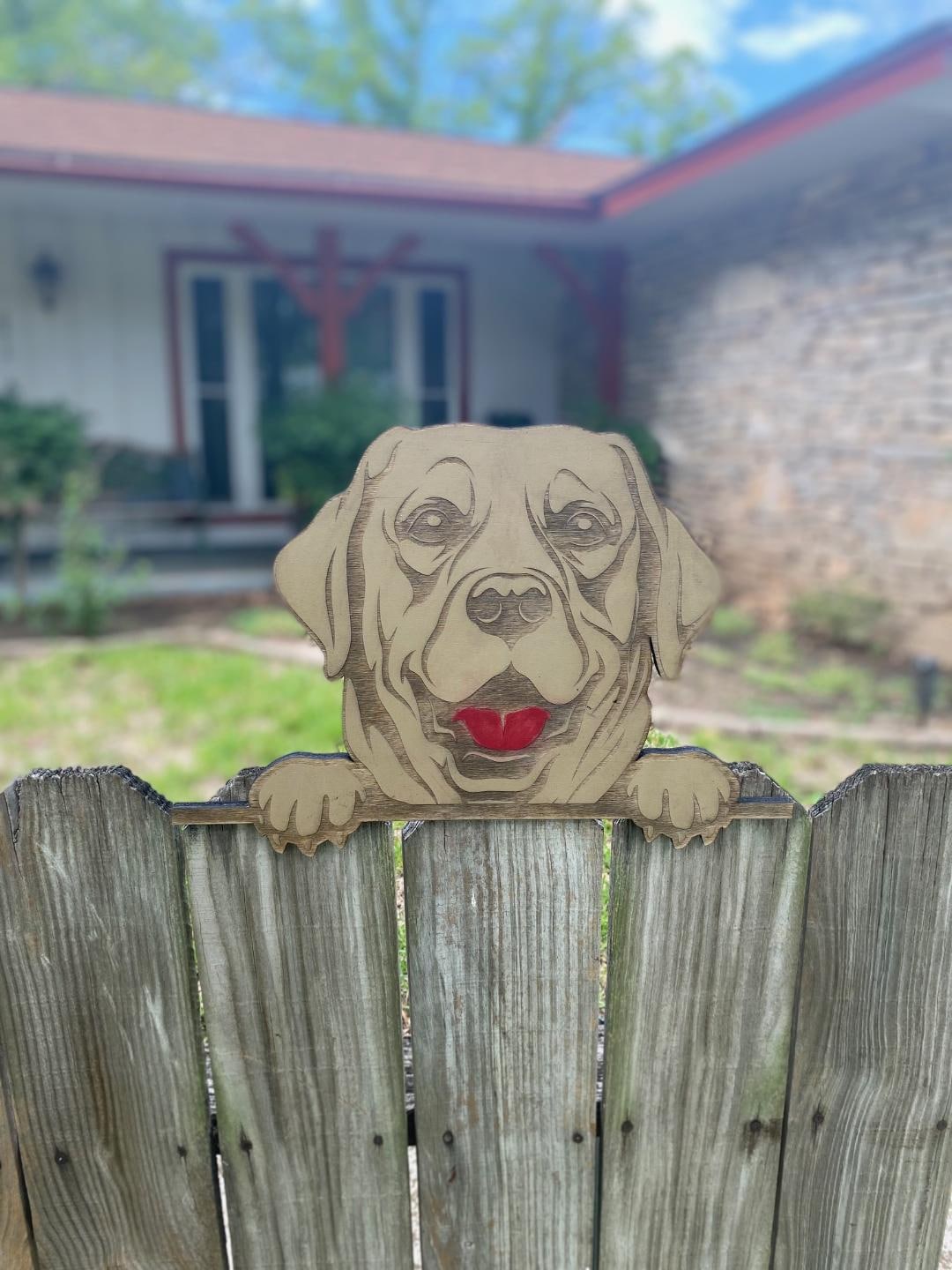 Labrador Fence Peeker Dog Fence Peeker Dog Owner Gift Pet Owner Gift ...