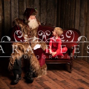 Digital Background Template Virtual Santa Claus Vintage Father ...