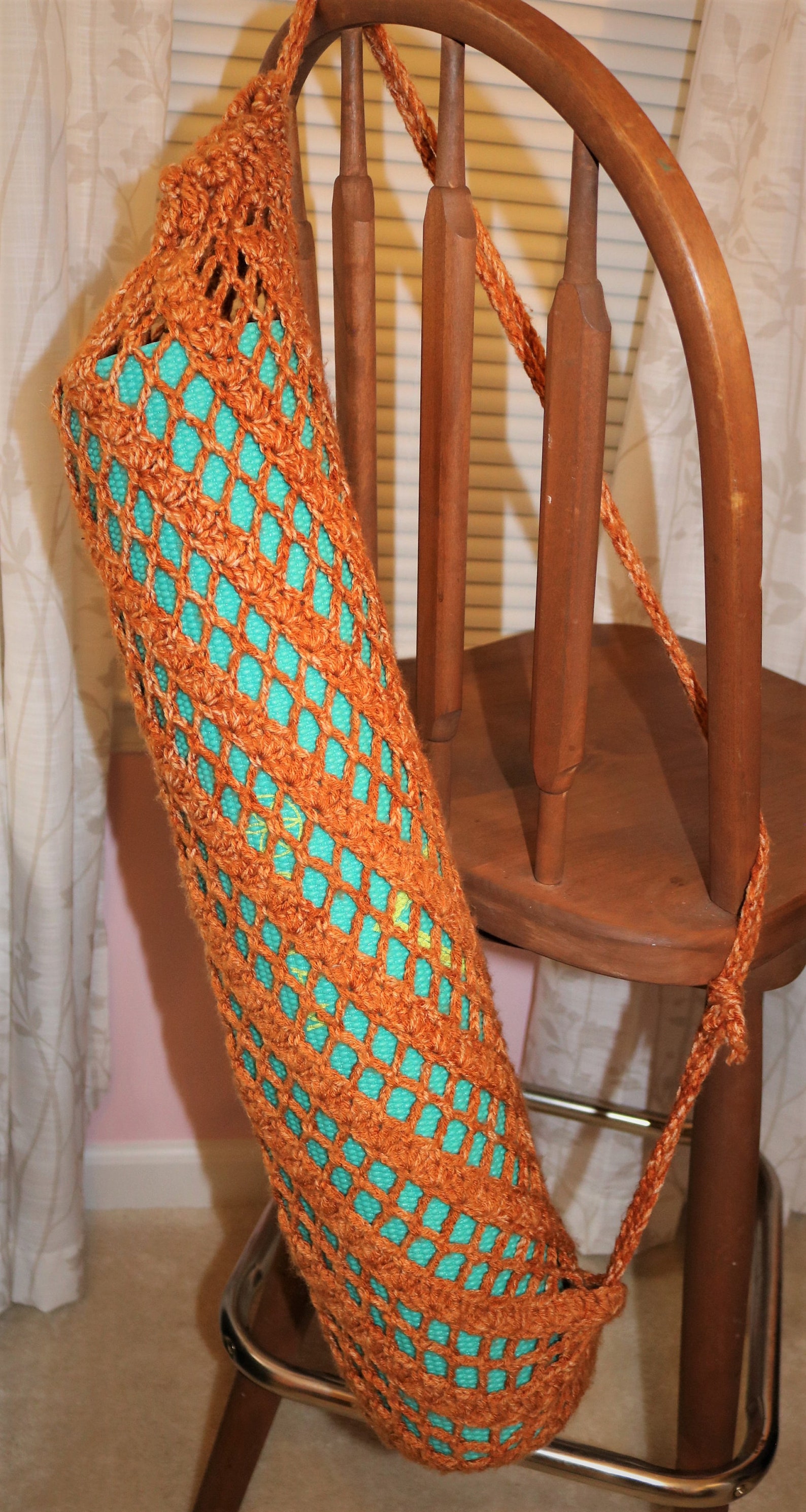Crochet Yoga Mat Bag Yoga Mat Tote - Etsy