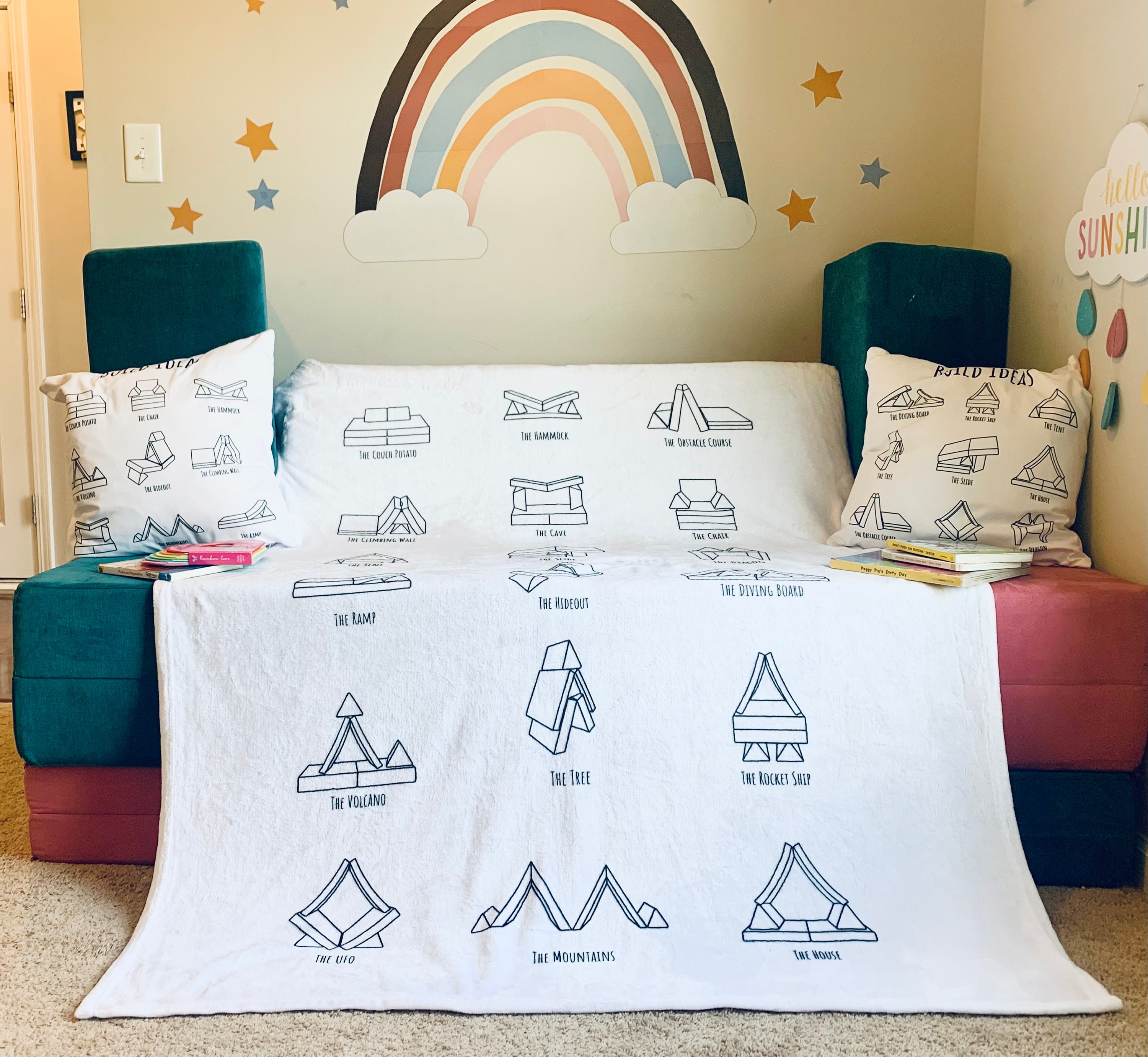 Nugget Inspired Build Ideas Blanket 50”x60” - Etsy