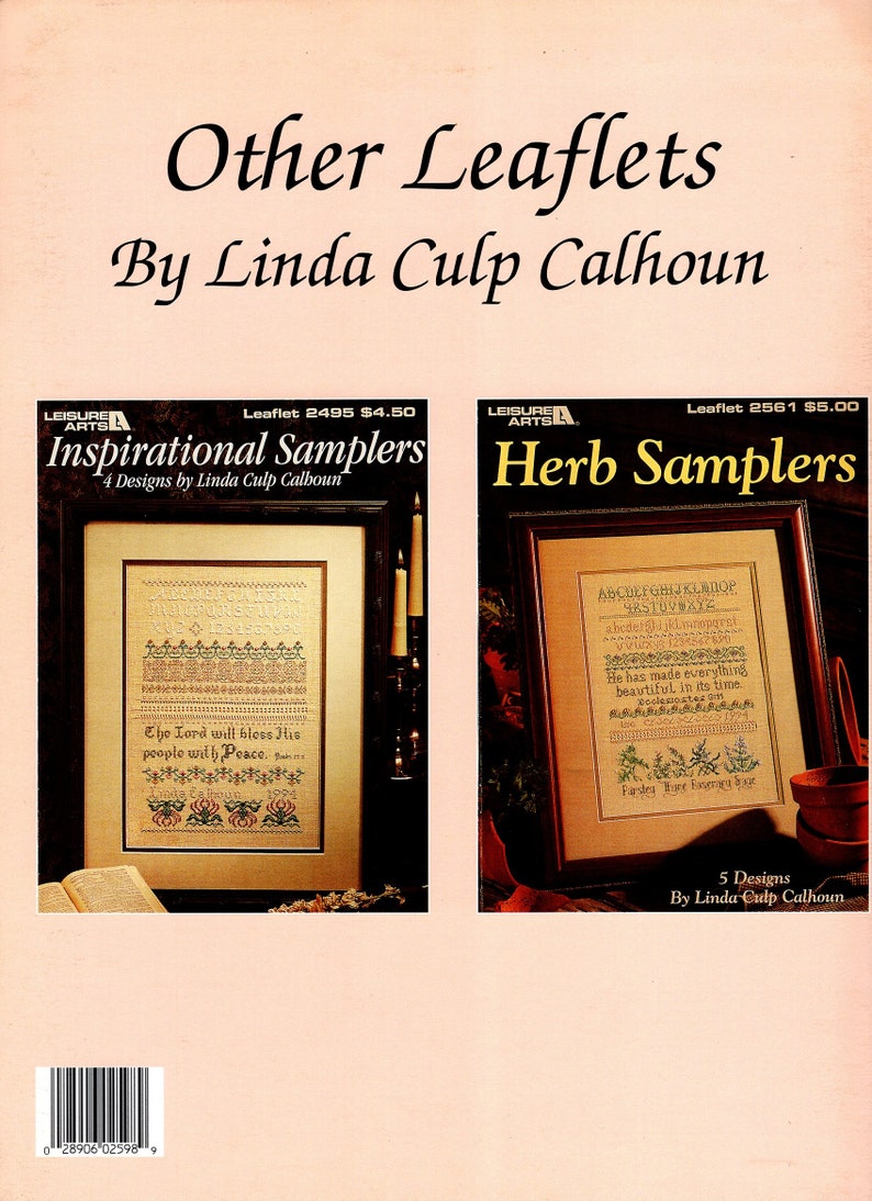 Angels Unawares Samplers Cross Stitch Pattern Book by Linda Culp ...