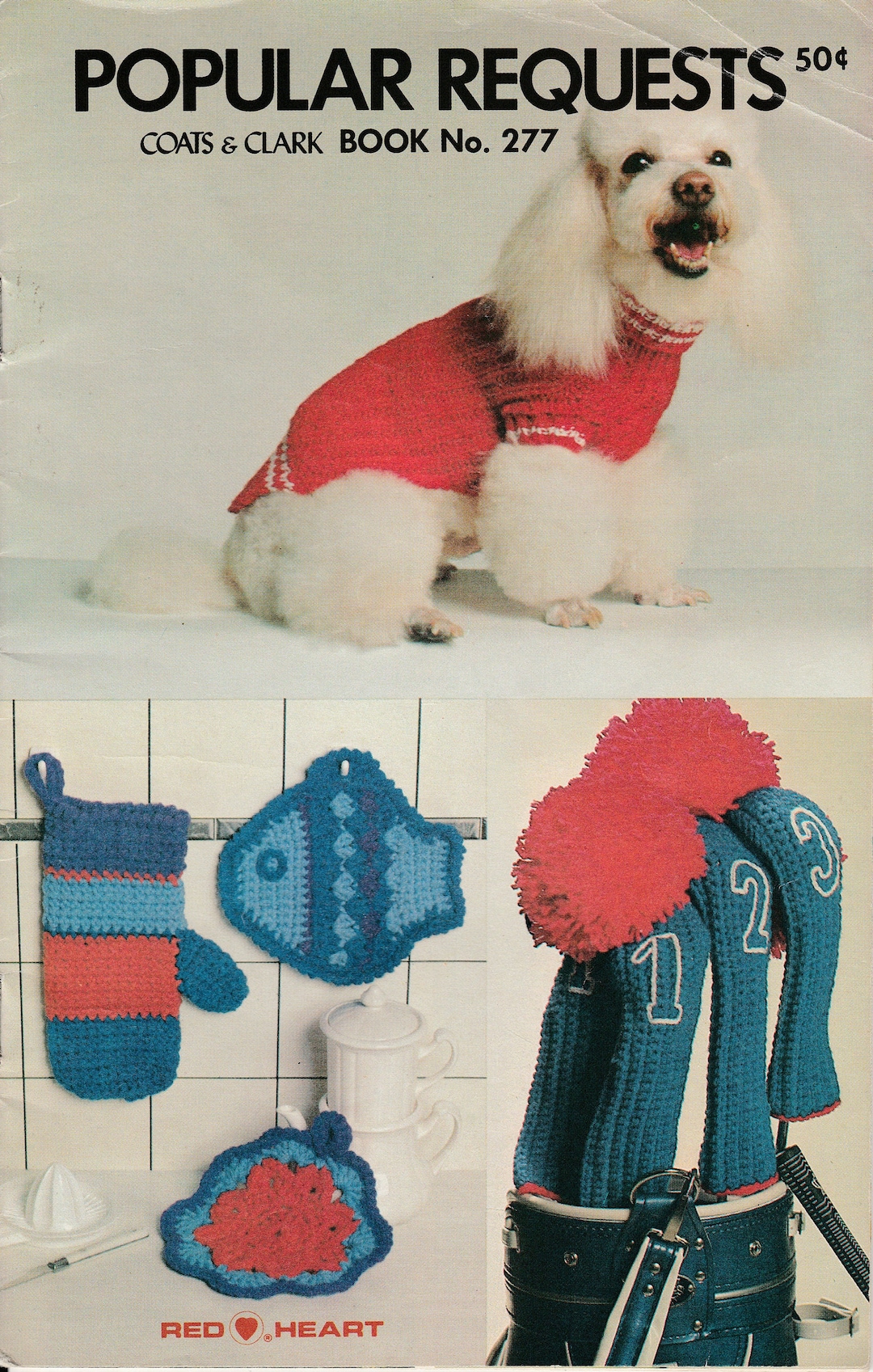 Vintage Coats & Clark Book No. 277 Knit and Crochet Pattern Collection ...