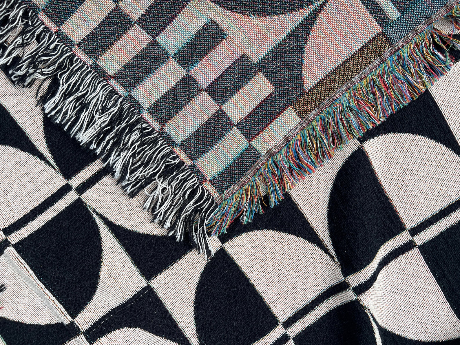 Scandinavian Woven Blanket Minimalist Blanket Bed Quilt Wall Decor Sofa ...