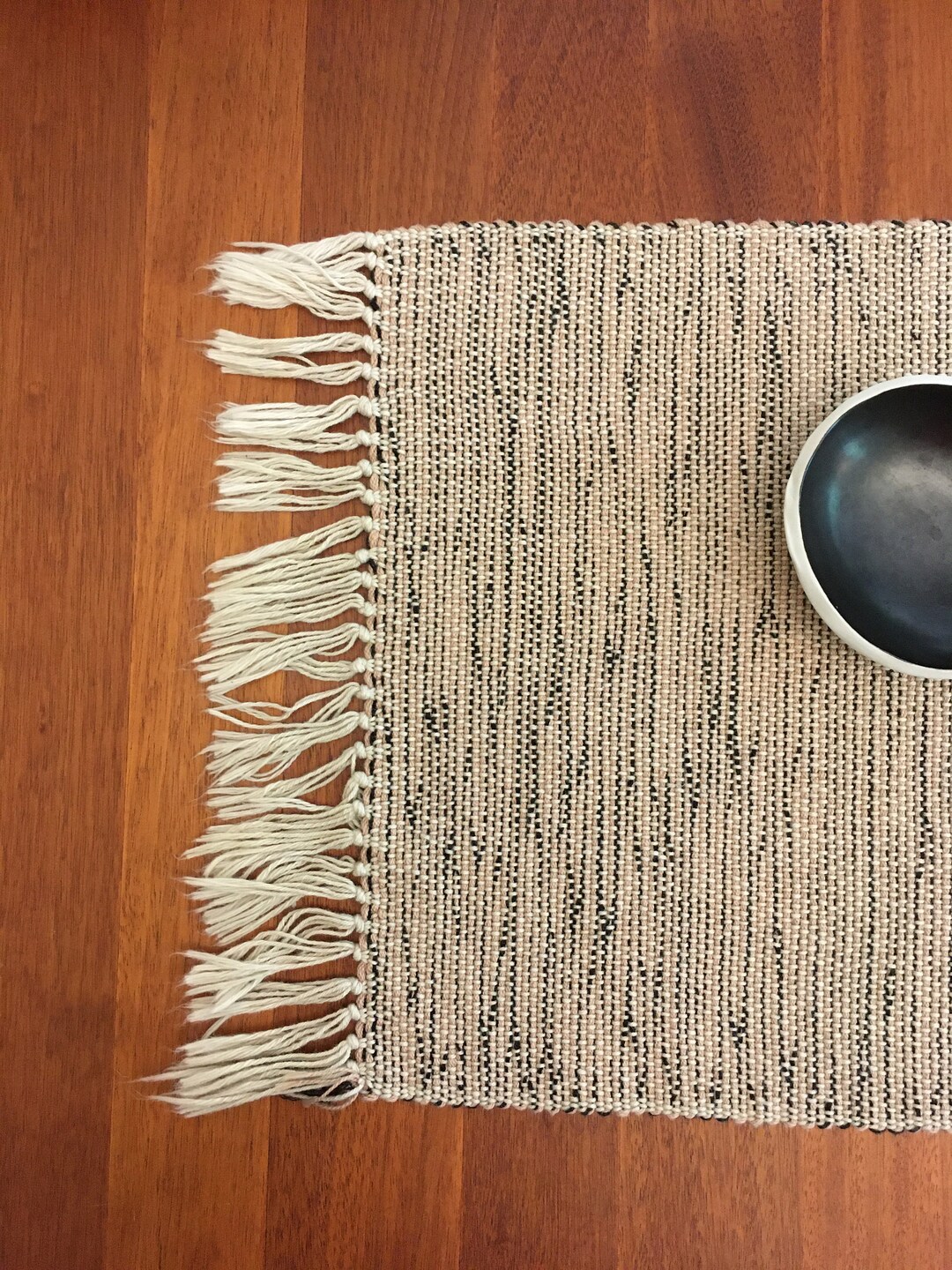 Handwoven Table Runner Natural Cotton Farmhouse Decor Thanksgiving ...