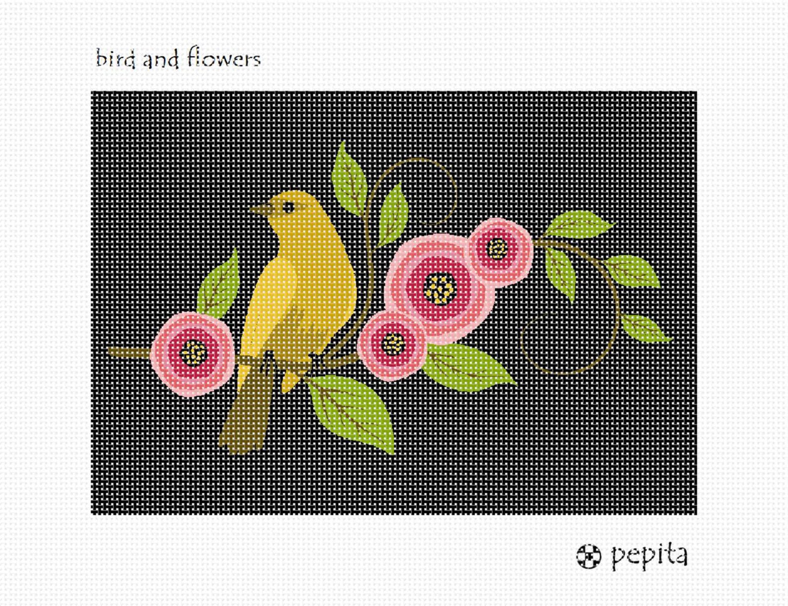 Needlepoint Kit or Canvas: Bird and Flowers - Etsy