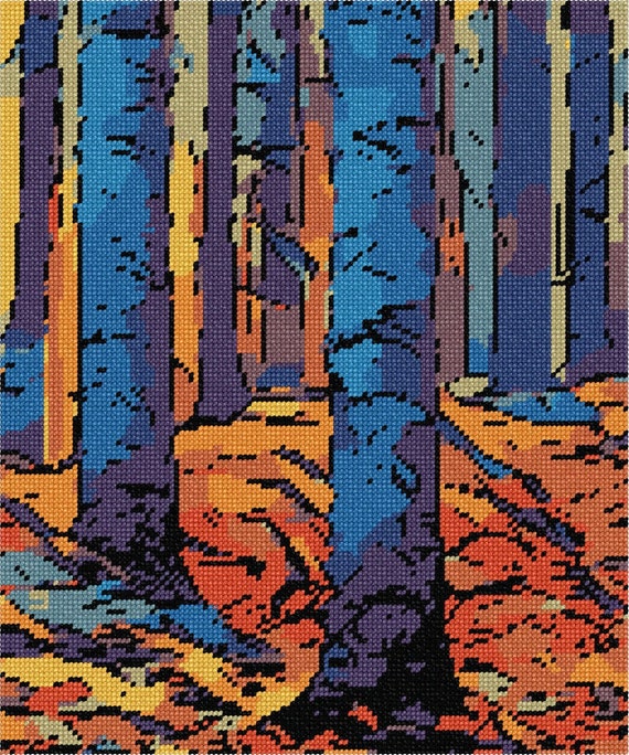 Needlepoint Kit or Canvas: Abstract Barks - Etsy