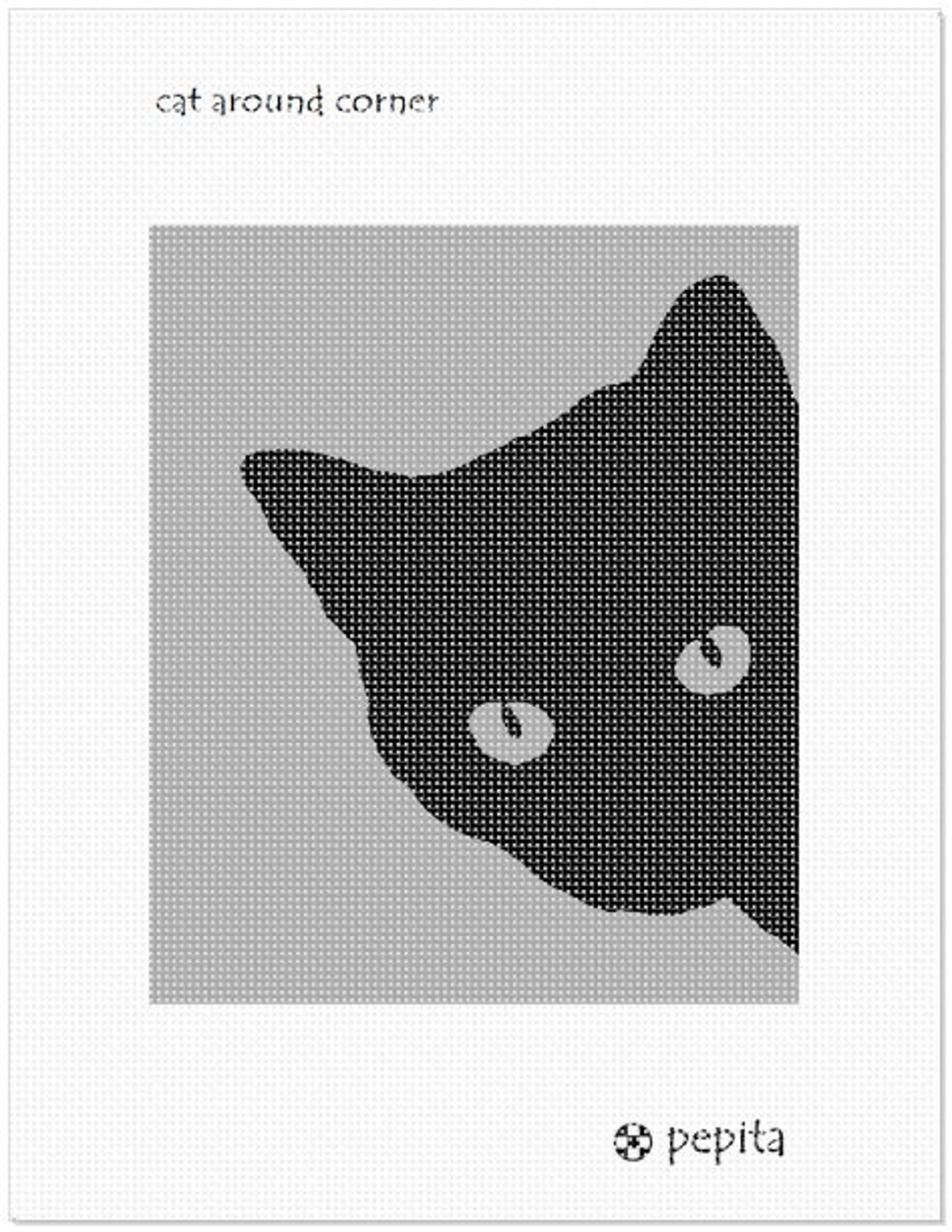 Needlepoint Kit or Canvas: Cat Around Corner - Etsy