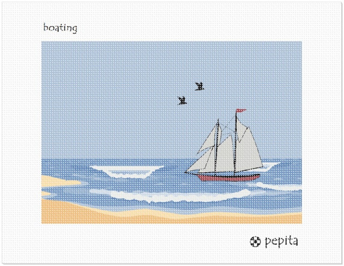 Needlepoint Kit or Canvas: Boating - Etsy