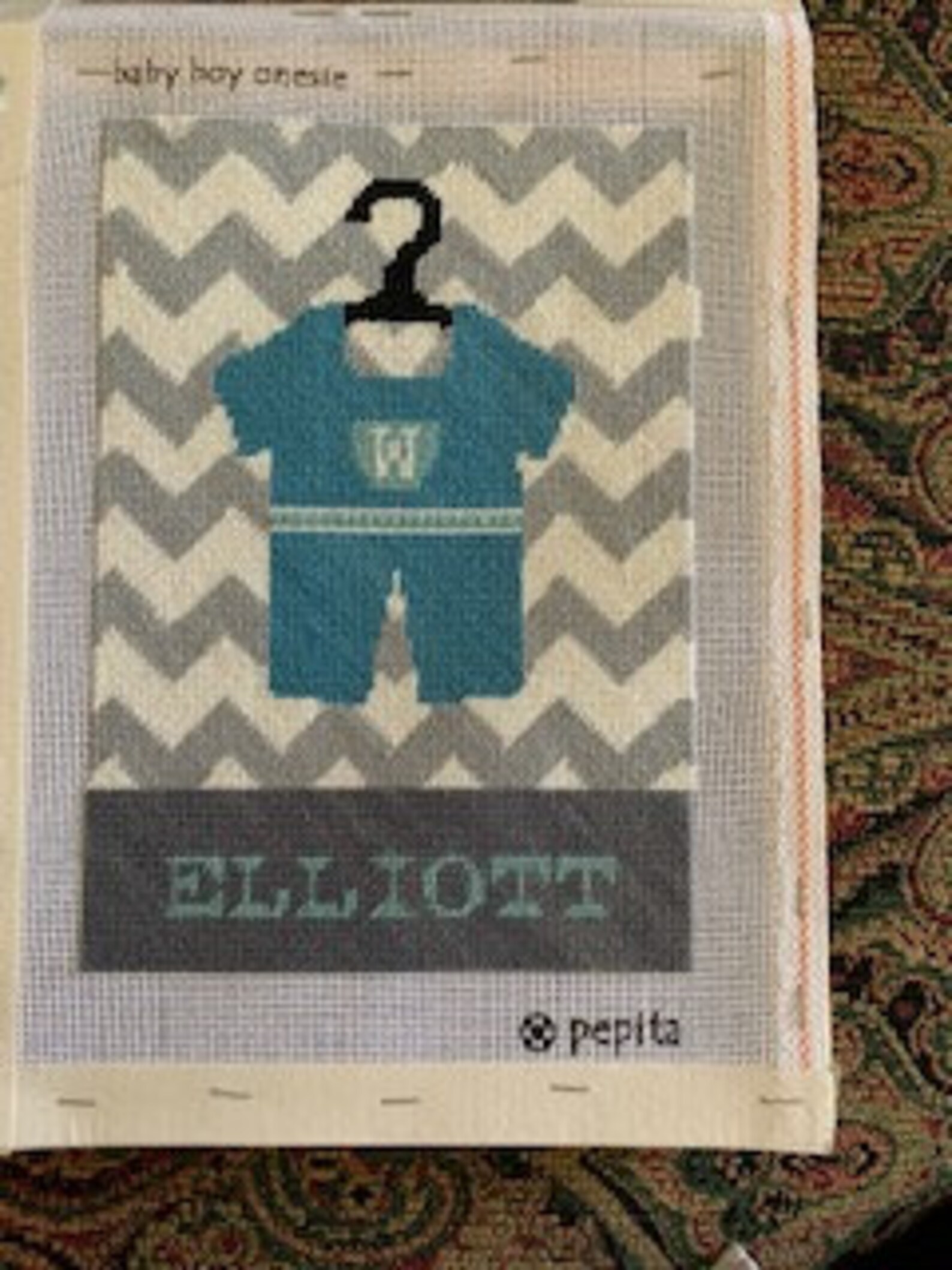 Needlepoint Kit or Canvas: Baby Girl Onesie Personalized - Etsy