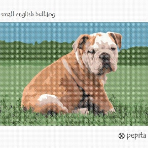 Needlepoint Kit or Canvas: Small English Bulldog - Etsy