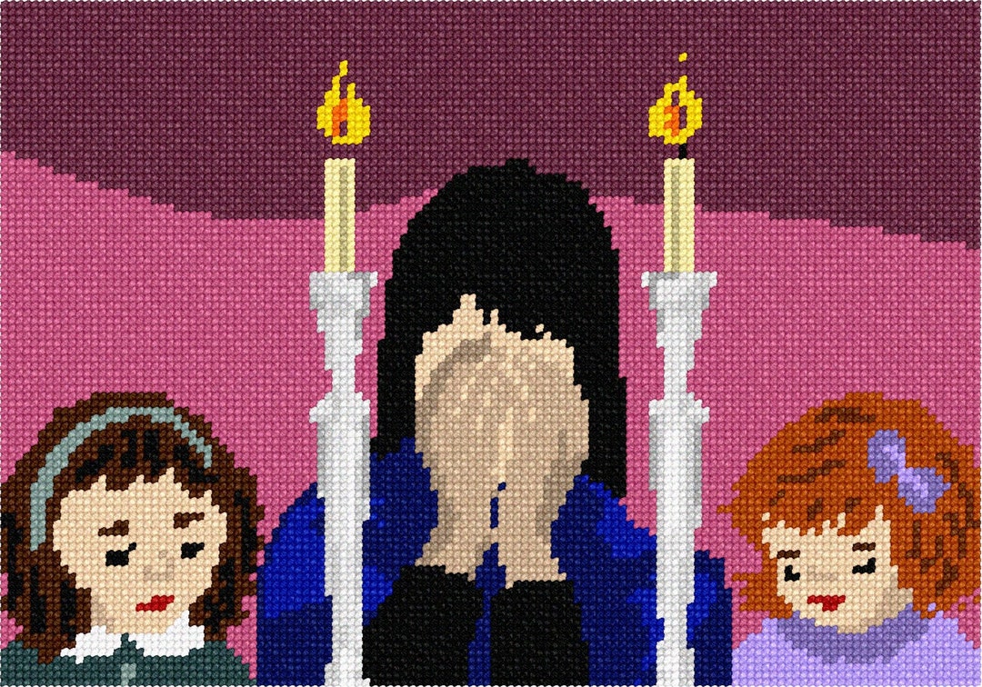 Needlepoint Kit or Canvas: Shabbos Candle Lighting - Etsy