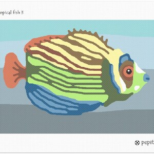 Needlepoint Kit or Canvas: Tropical Fish 3 - Etsy