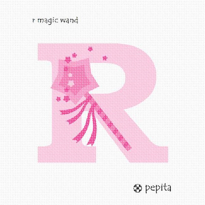 Needlepoint Kit or Canvas: Letter R Magic Wand - Etsy