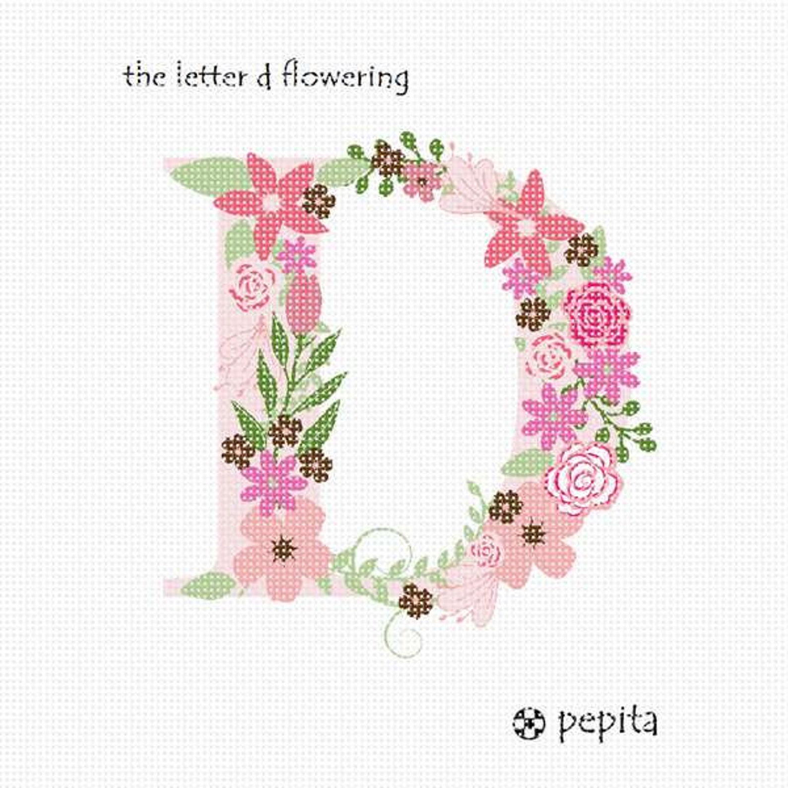 Needlepoint Kit or Canvas: the Letter D Flowering - Etsy