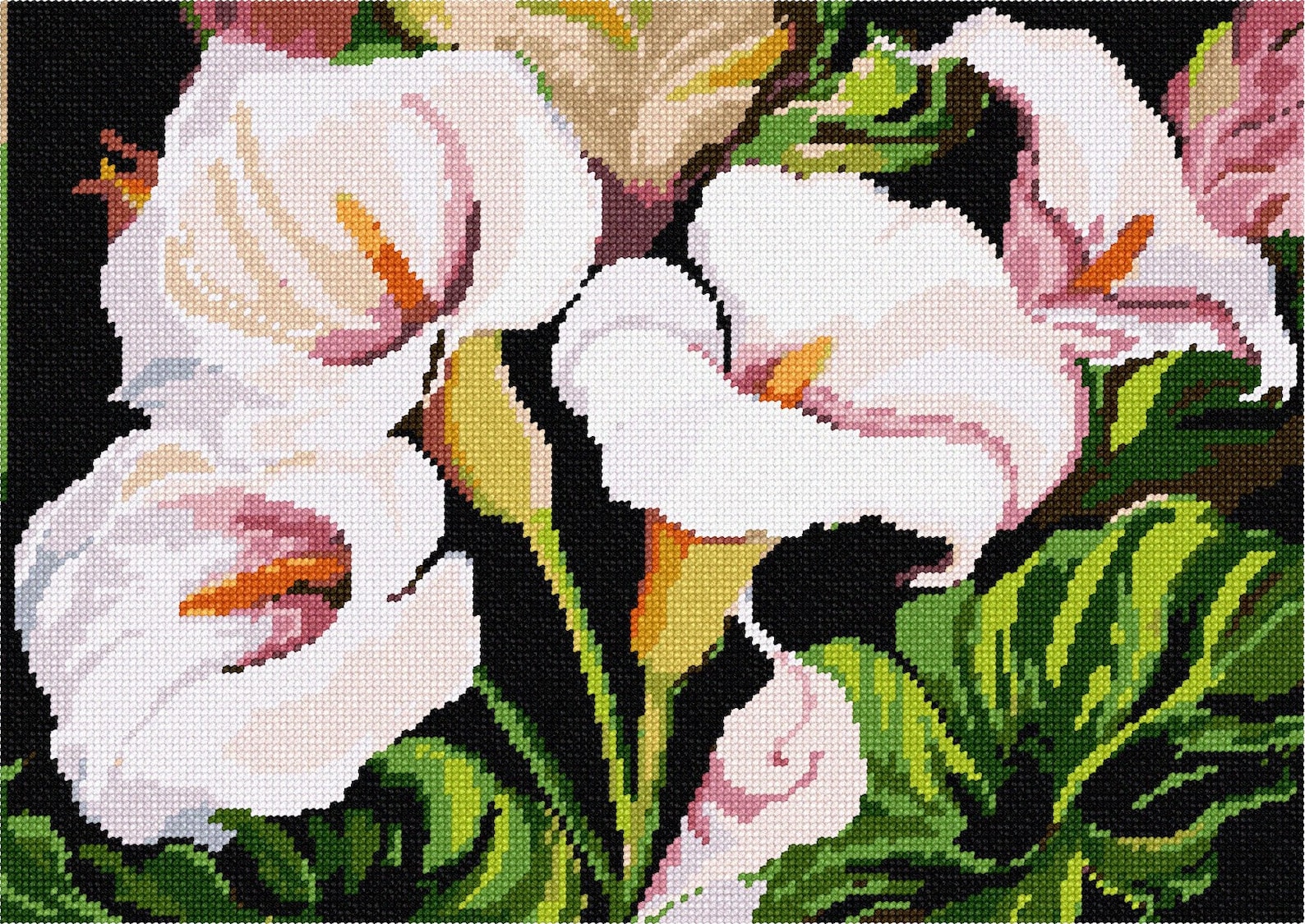 Needlepoint Kit or Canvas: Lilies Display - Etsy