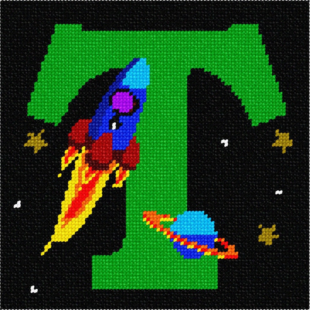 Needlepoint Kit or Canvas: Letter T Space - Etsy