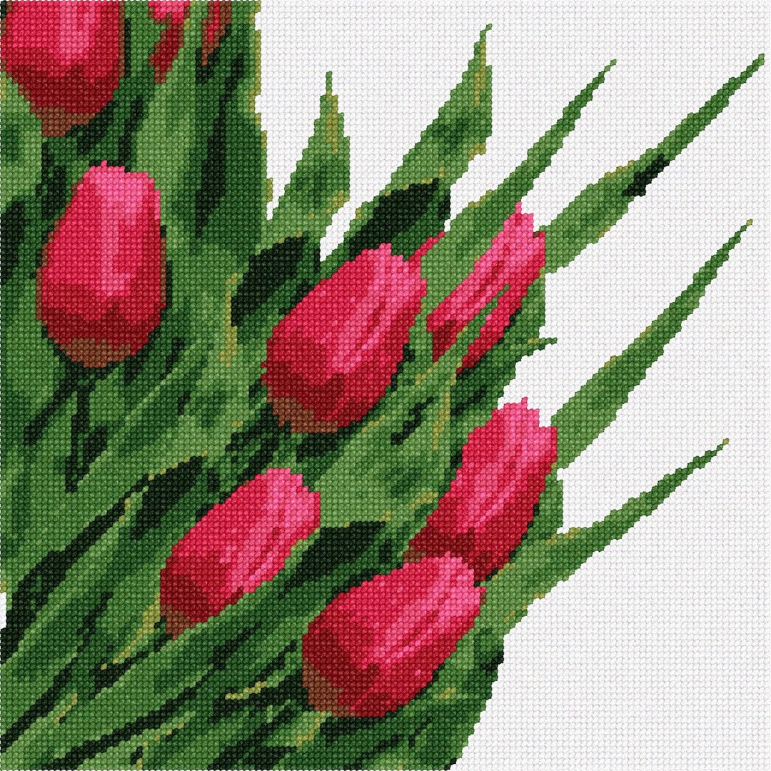 Needlepoint Kit or Canvas: Tulip Splash - Etsy