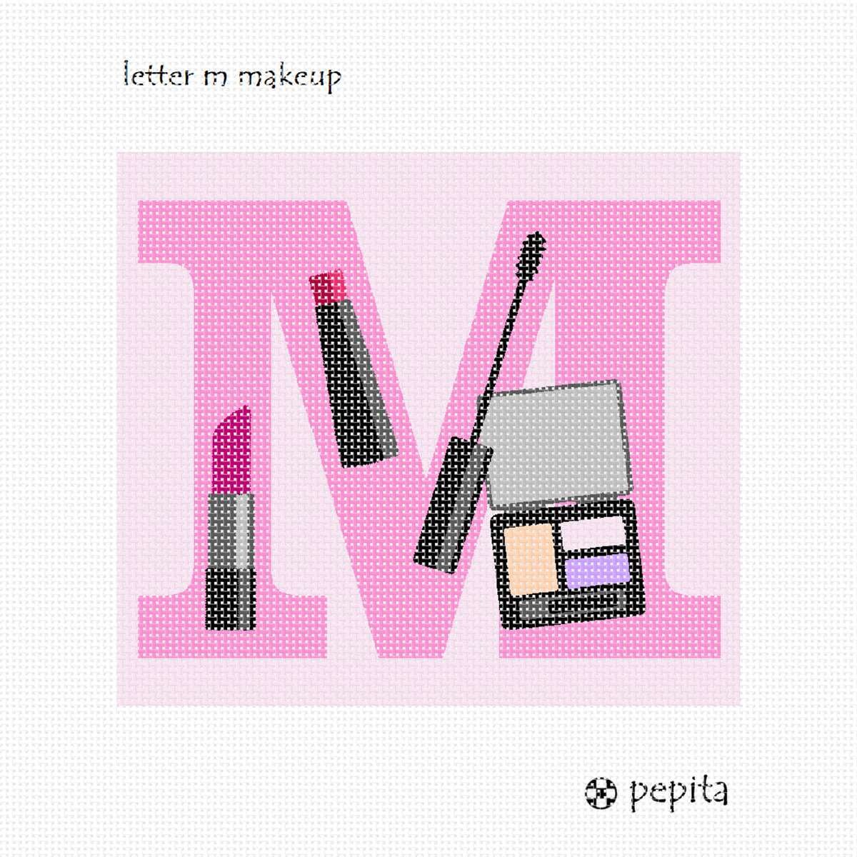 Needlepoint Kit or Canvas: Letter M Makeup - Etsy