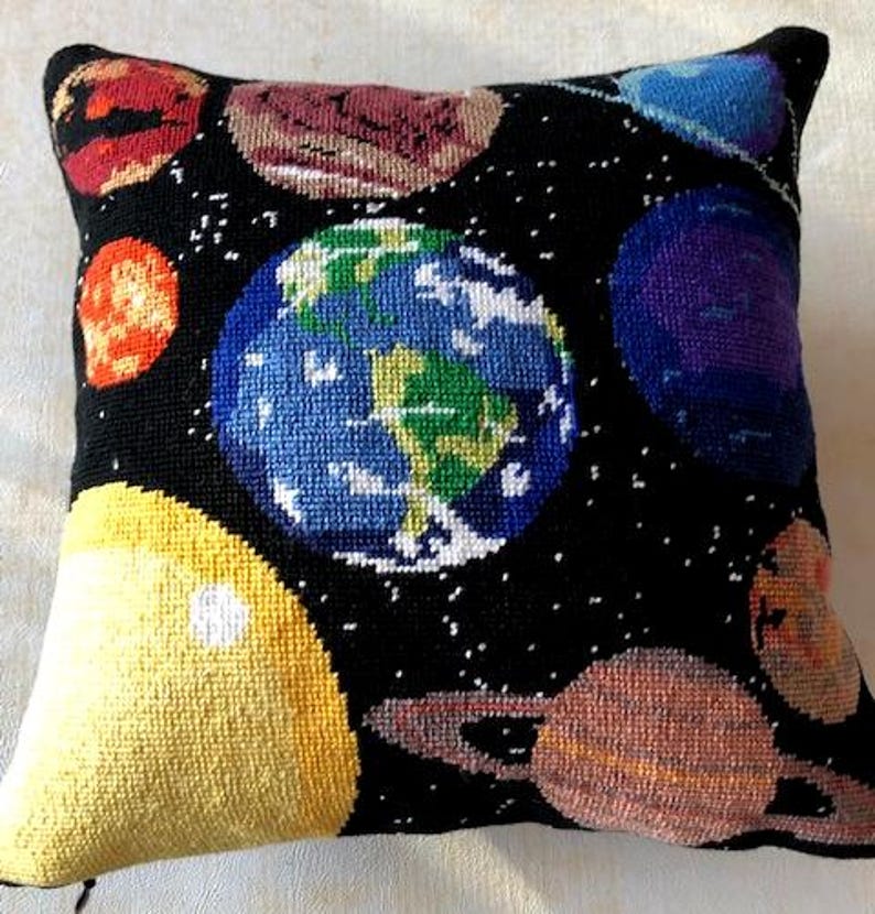 Needlepoint Kit or Canvas: Solar System - Etsy