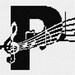 Needlepoint Kit or Canvas: Letter P Music Notes - Etsy