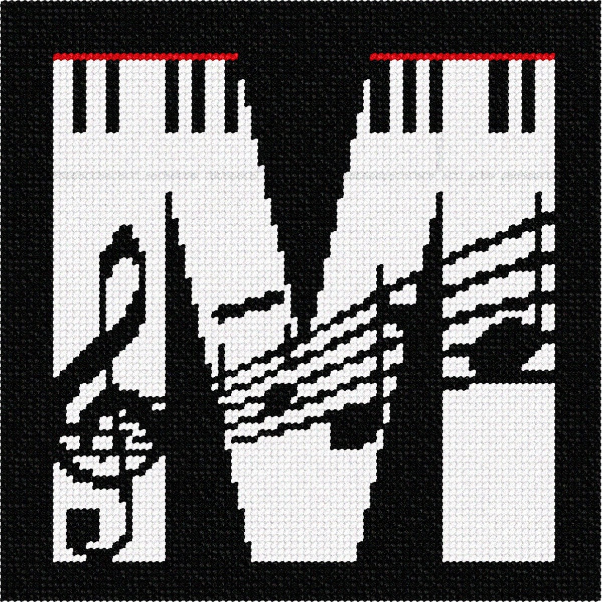 Needlepoint Kit or Canvas: Letter M Music - Etsy