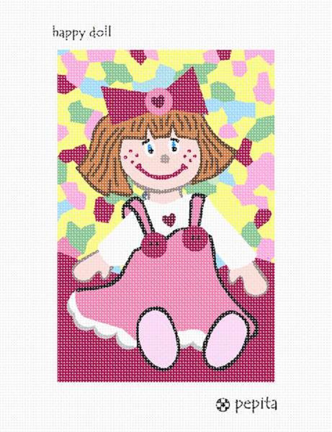 Needlepoint Kit or Canvas: Happy Doll - Etsy