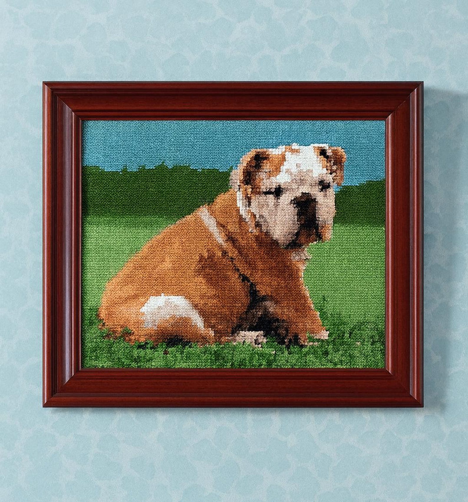 Needlepoint Kit or Canvas: Small English Bulldog - Etsy