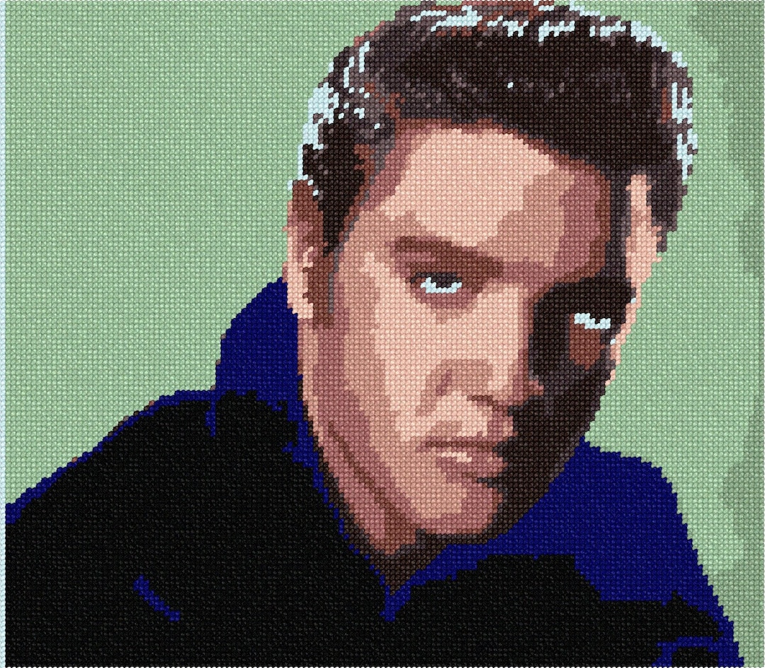 Needlepoint Kit or Canvas: Elvis - Etsy