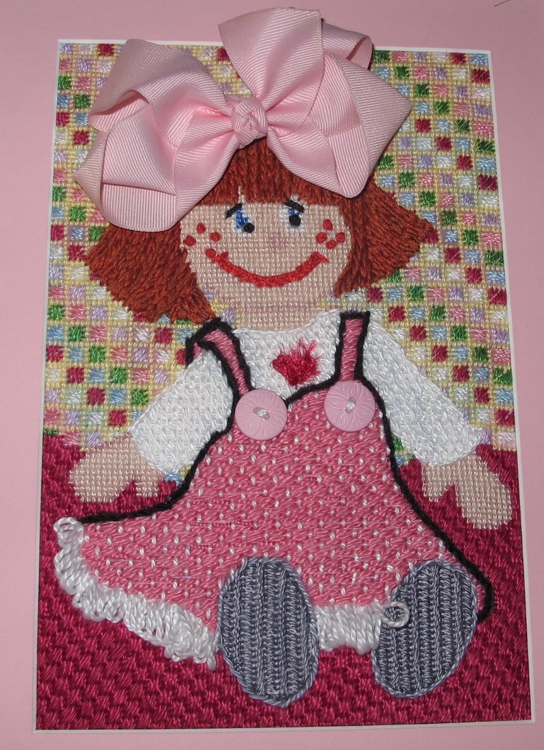 Needlepoint Kit or Canvas: Happy Doll | Etsy