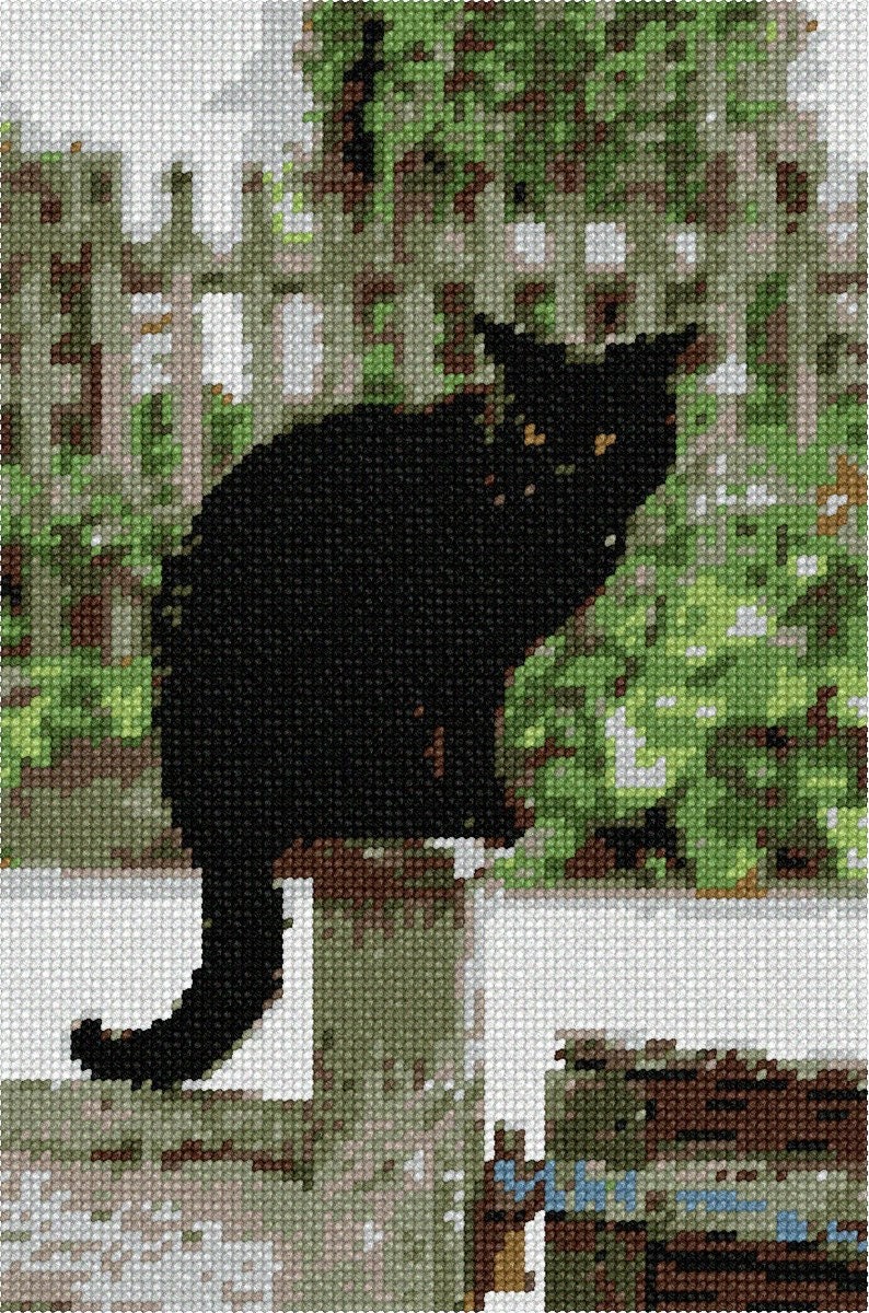 Needlepoint Kit or Canvas: Cat Watch - Etsy