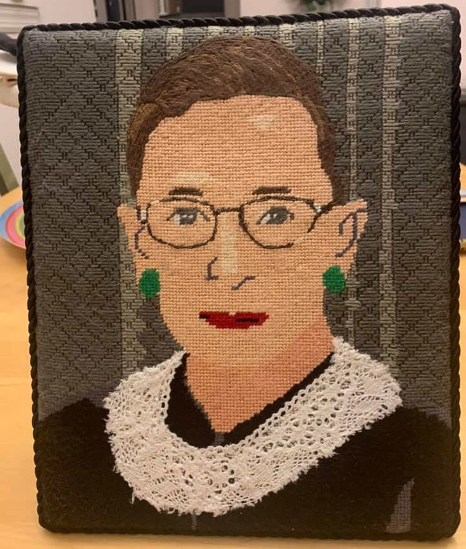 Needlepoint Kit or Canvas: Justice Ruth Bader Ginsberg - Etsy