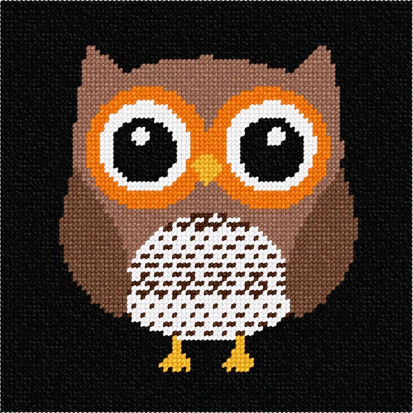 Owl Needlepoint - Etsy