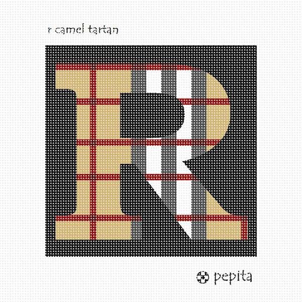 Needlepoint Kit or Canvas: Letter R Camel Tartan - Etsy