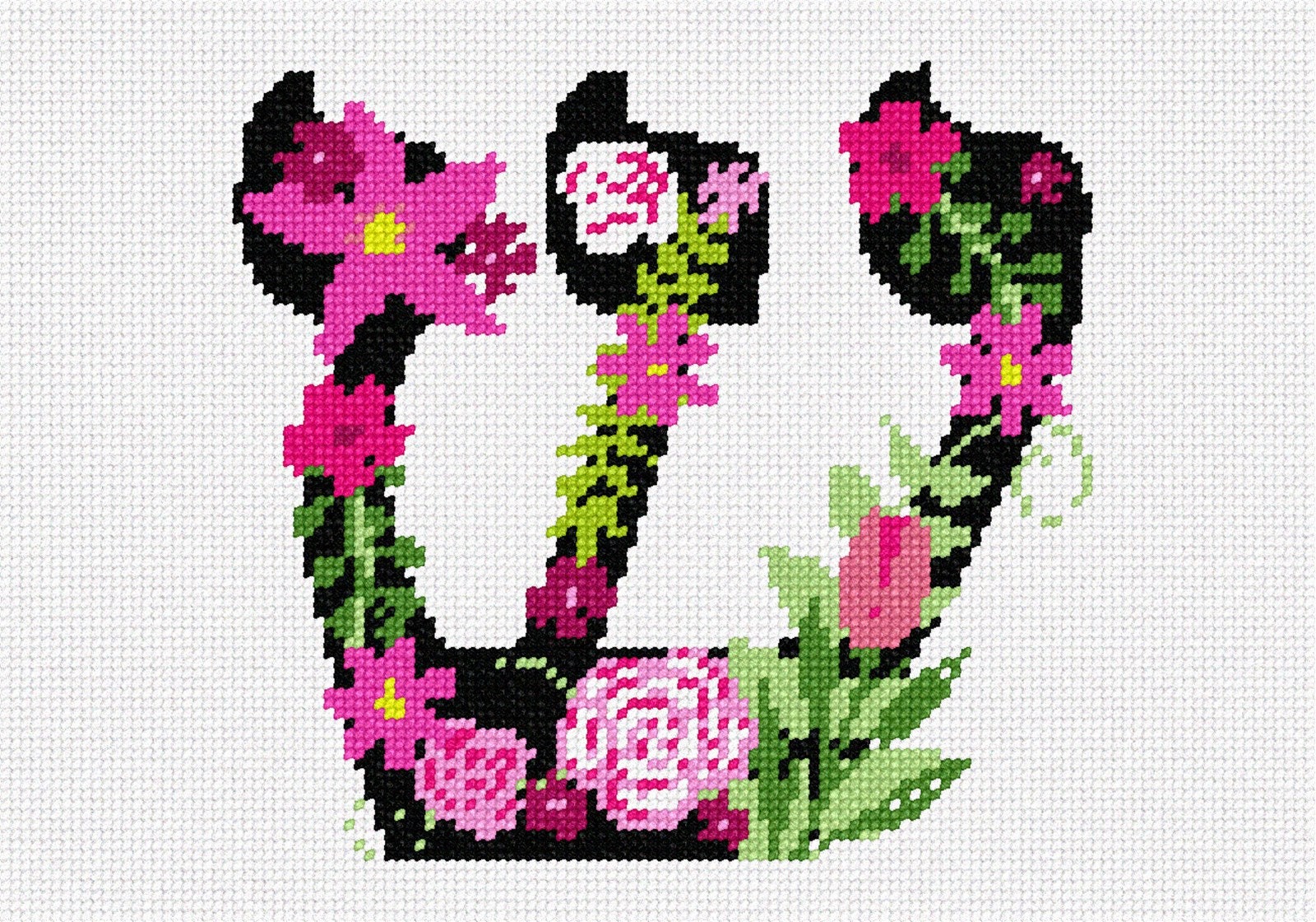 Needlepoint Kit or Canvas: Letter Shin - Etsy
