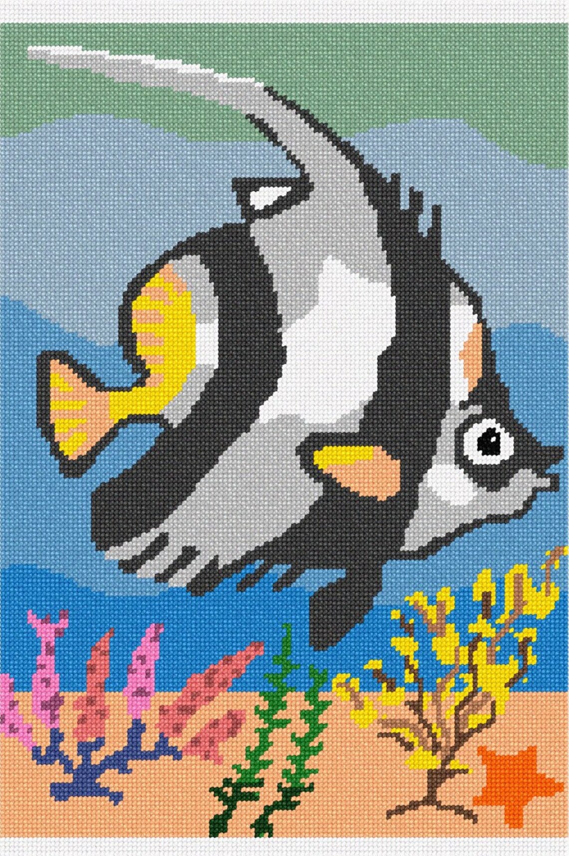 Needlepoint Kit or Canvas: Tropical Fish 2 | Etsy