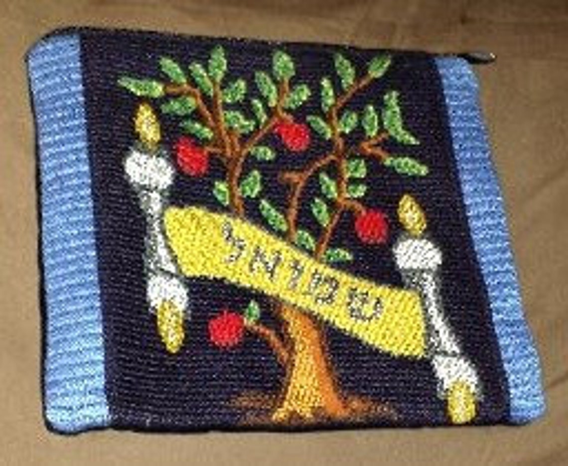 Needlepoint Kit or Canvas: Tefillin Tree of Life Rimon - Etsy
