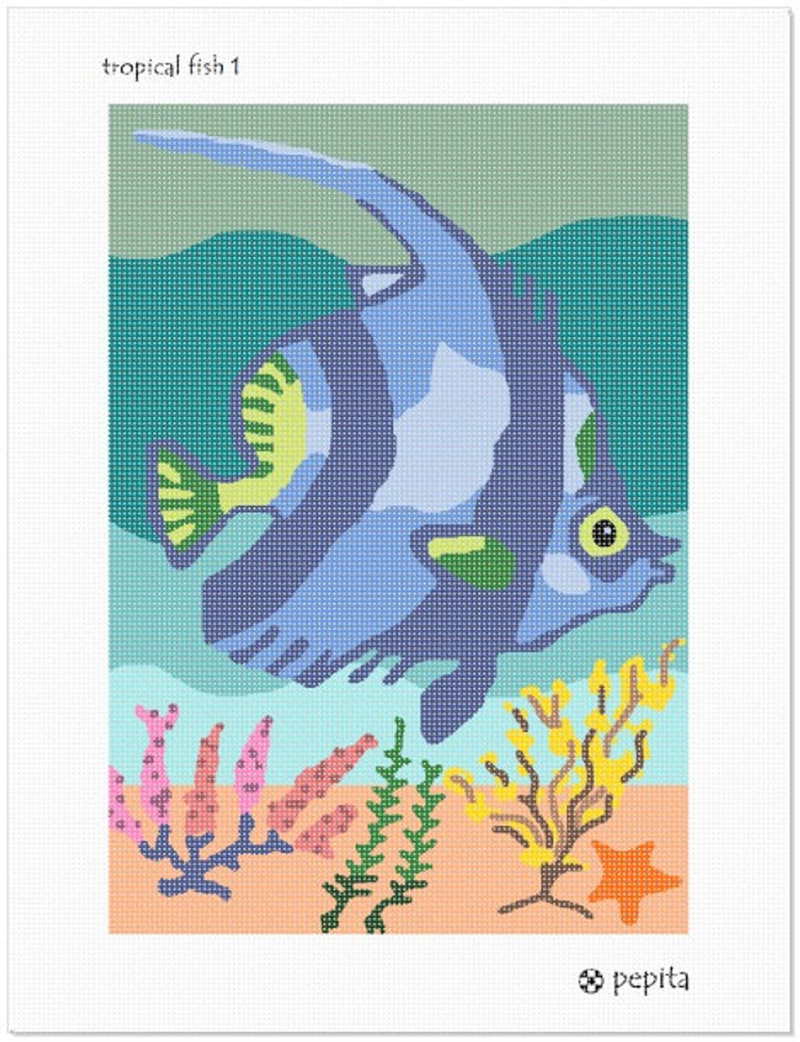 Needlepoint Kit or Canvas: Tropical Fish 1 - Etsy