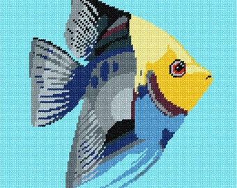 Needlepoint Kit or Canvas: Tropical Fish 1 | Etsy