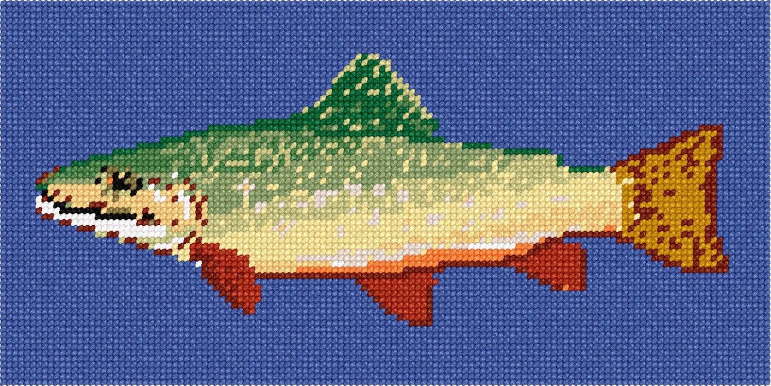 Needlepoint Kit or Canvas: Rainbow Trout - Etsy