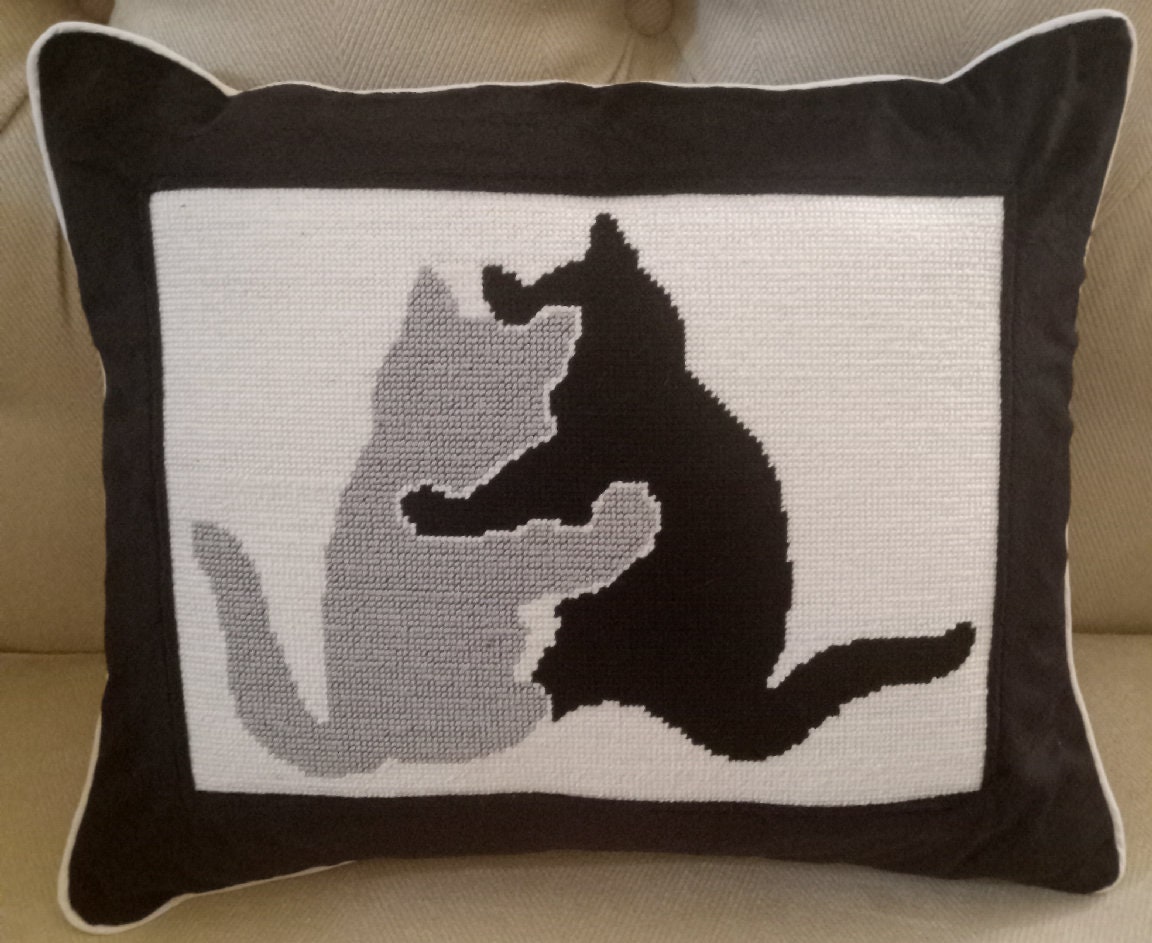 Needlepoint Kit or Canvas: Cat Friends - Etsy