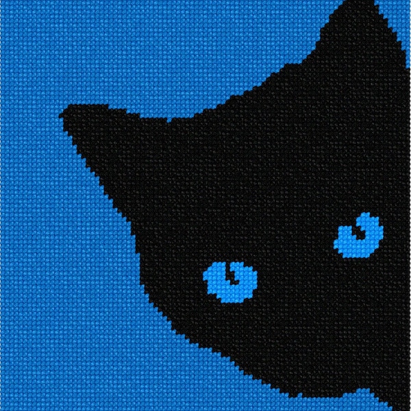 Cat Needlepoint - Etsy