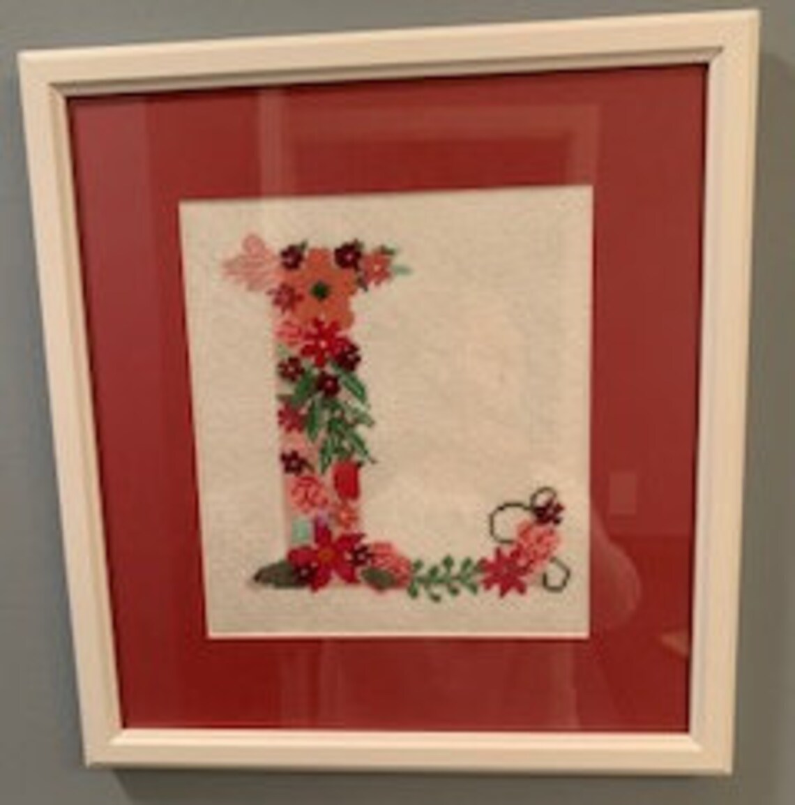 Needlepoint Kit or Canvas: the Letter L Flowering - Etsy