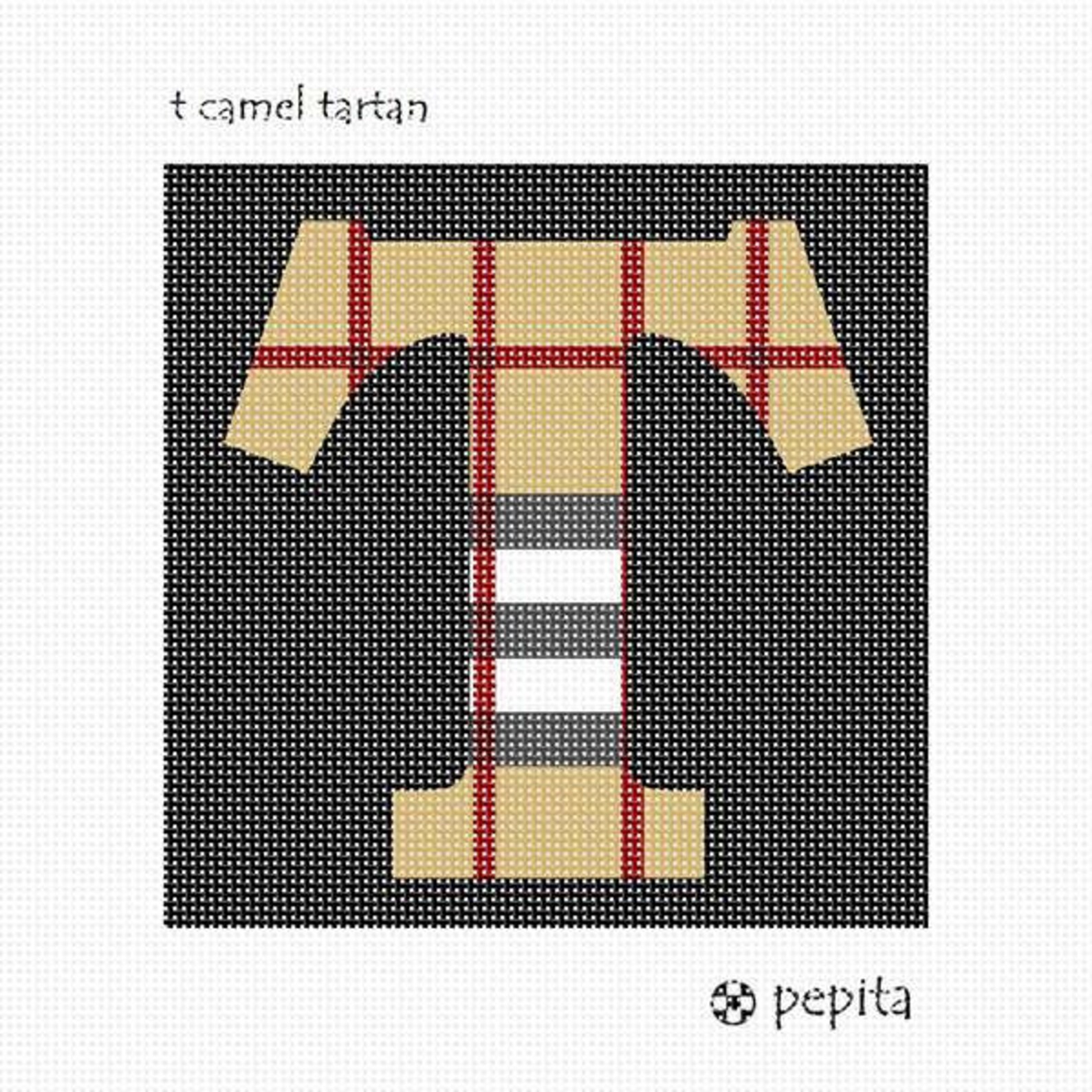 Needlepoint Kit or Canvas: Letter T Camel Tartan - Etsy