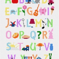 The Drawn Thread | Alphabet Ornaments Six - Etsy