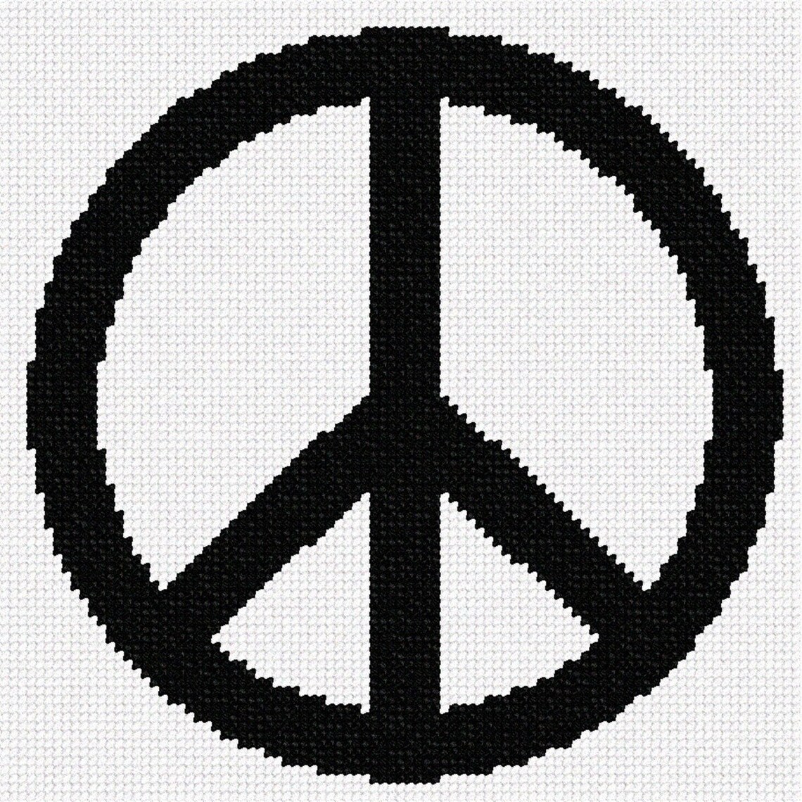 Needlepoint Kit or Canvas: Peace Sign - Etsy