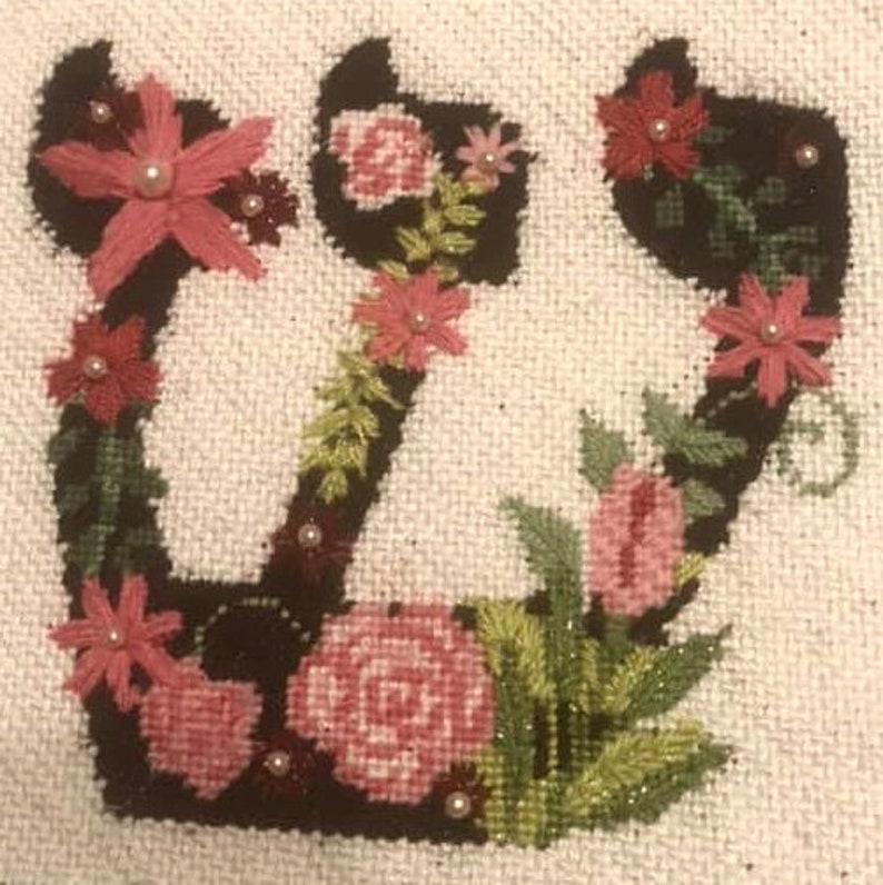 Needlepoint Kit or Canvas: Letter Shin - Etsy