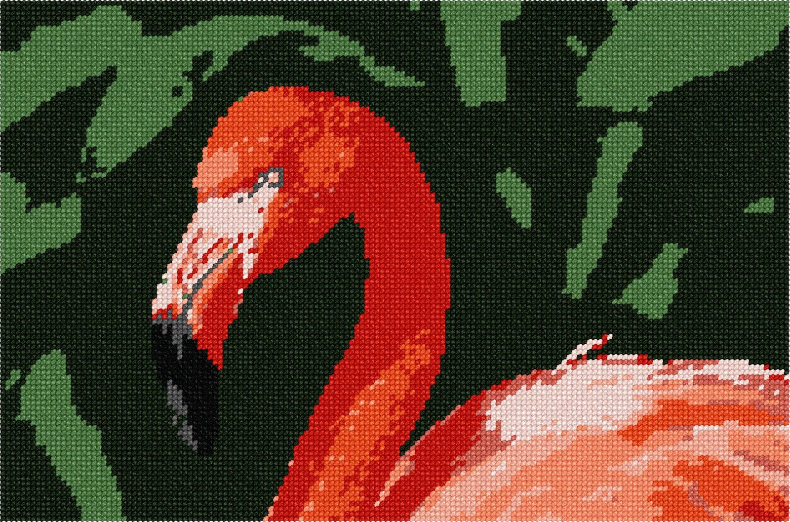 Needlepoint Kit or Canvas: Flamingo up Close - Etsy