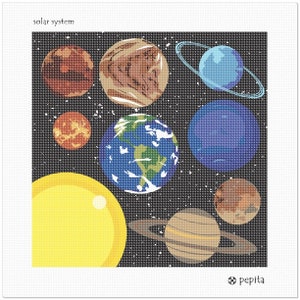 Needlepoint Kit or Canvas: Solar System | Etsy